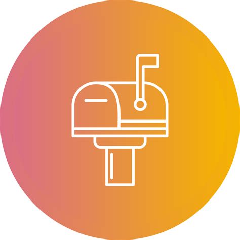 Mail Box Vector Icon 14421670 Vector Art At Vecteezy