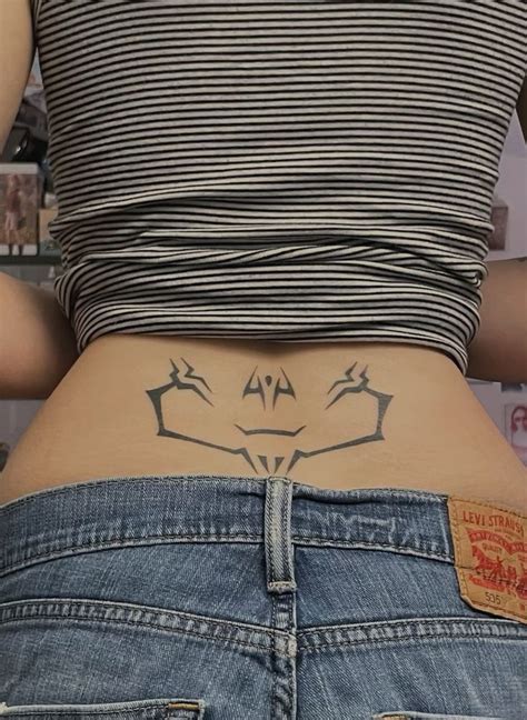 Sukuna Back Tattoo Sukuna Stomach Tattoo Jjk Back Tattoo Anime Tattoos