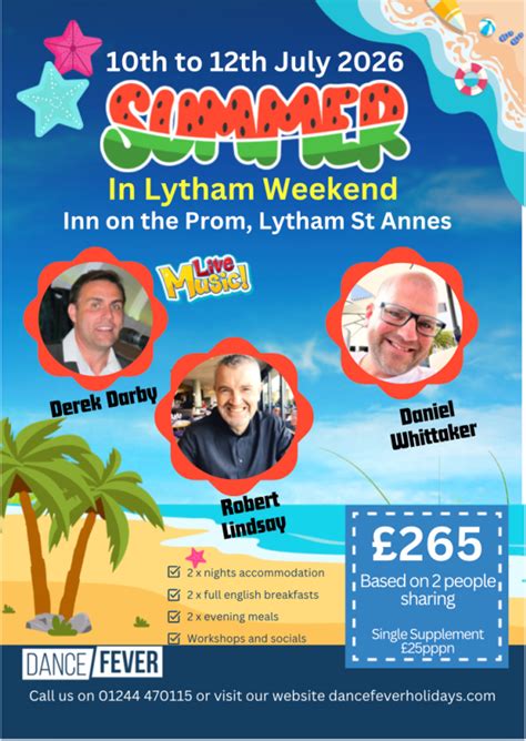 Summer In Lytham Weekend 2026 In Lytham St Annes Fy8 1lu