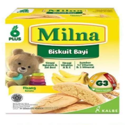 Milna Biscuit 6 Dha Pisang 130 Gram Alodokter Shop