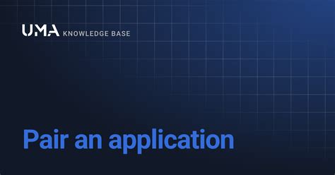 Pair An Application Uma Knowledgebase