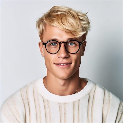 Premium Ai Image Young Man In Glasses Image Generated By Ai