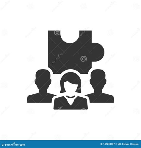 Solution Team Icon Stock Vector Illustration Of Team 147233807
