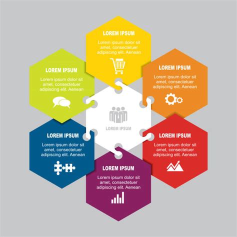 Hexagon Flow Diagram Illustrations Royalty Free Vector Graphics And Clip