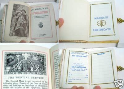 Wedding T Vintage Catholic Bridal Prayer Book 42331141