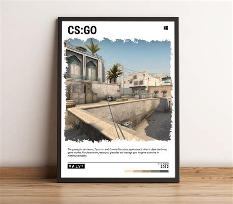 Cs Go Video Game Wall Art Print Poster Home Decor Gaming Etsy