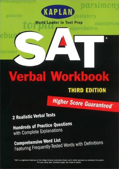 Ppt Get Pdf Download Kaplan Sat Verbal Workbook Third Edition