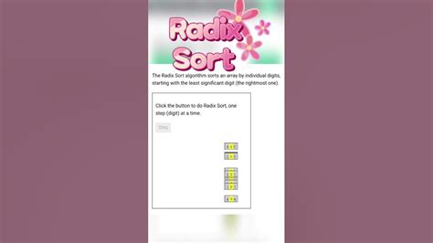 Radixsortsortingcoding2024javascriptinterviewanimationsimplequestionsprogramming