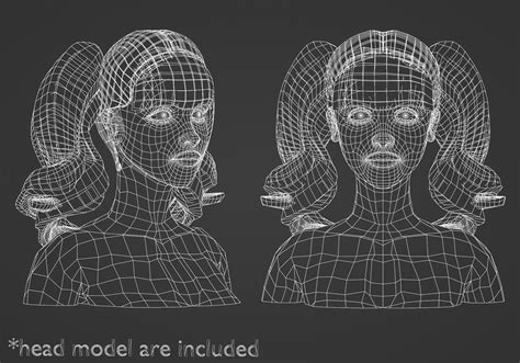 Bangs Cute Hairstyle V10827 3d Model By Nickianimations