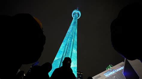 Toronto Turns Out For Drake Release At Cn Tower
