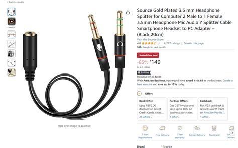 When I Use Audio Splitter I Cant Hear Left Right Separately And Mic Input Is Low When Remove It