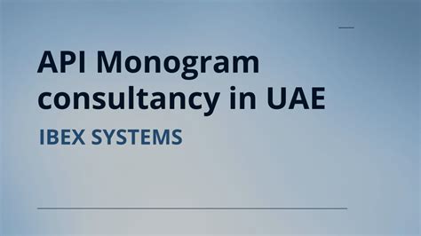 Ppt Api Monogram Consultancy In Uae Powerpoint Presentation Free
