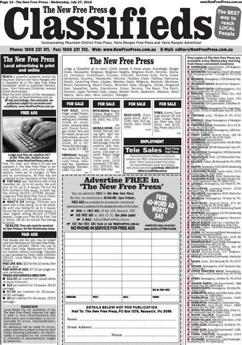 Sections Of A Newspaper