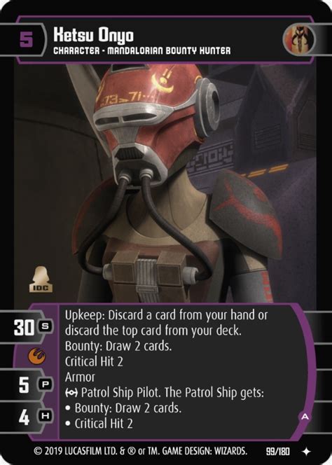 Ketsu Onyo A Card Star Wars Trading Card Game