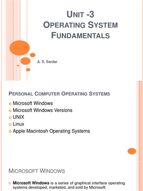 Unit 3 Operating System Pdf Macintosh Operating System