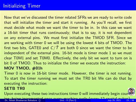 timers and counters of microcontroller 8051 pdf computing