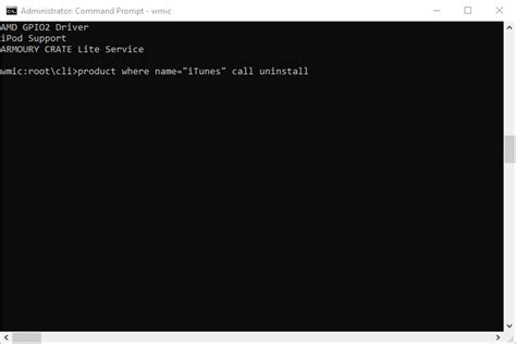 uninstall cmd