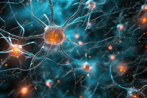 Premium AI Image | Graphical representation of the neural network in the human brain