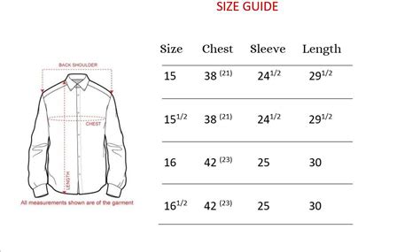 Mens Formal Shirt Measurements At Genevieve Tarrant Blog