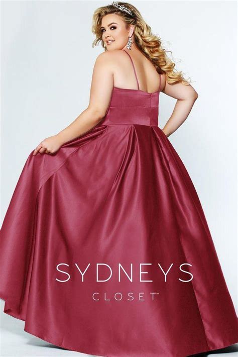 Red Sydneys Closet Long Prom Plus Size Dress For 259 99 The Dress Outlet