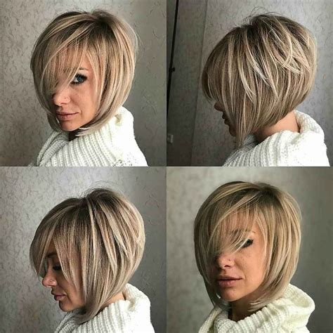 Layered Angled Bob Hairstyles