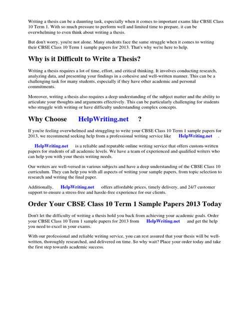 Cbse Class 10 Term 1 Sample Papers 2013 Pdf Science