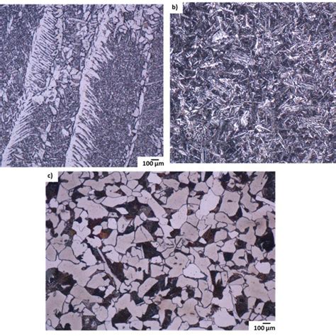 Micrographies Obtained Through Optic Microscopy From The Butt Welded