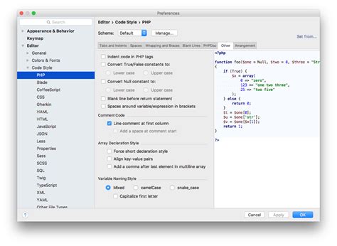 Php Change Default Naming Conventions In Phpstorm Stack Overflow