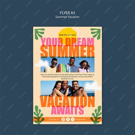 Premium Psd Summer Vacation Template Design
