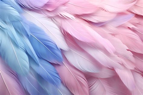 Pastel Feathers Pattern Background Graphic By Forhadx5 · Creative Fabrica