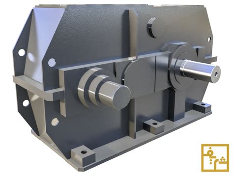 طراحی و ساخت گیربکس حمل مواد شرکت شریف