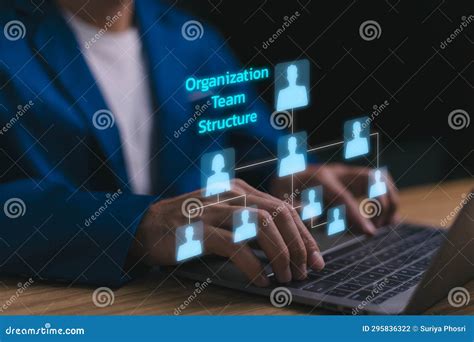 Organization And Team Structure Symbolized With Chart Leadership Manager Team Of Company