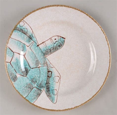 Sea Turtle Salad Plate By Vietri Italy Replacements Ltd
