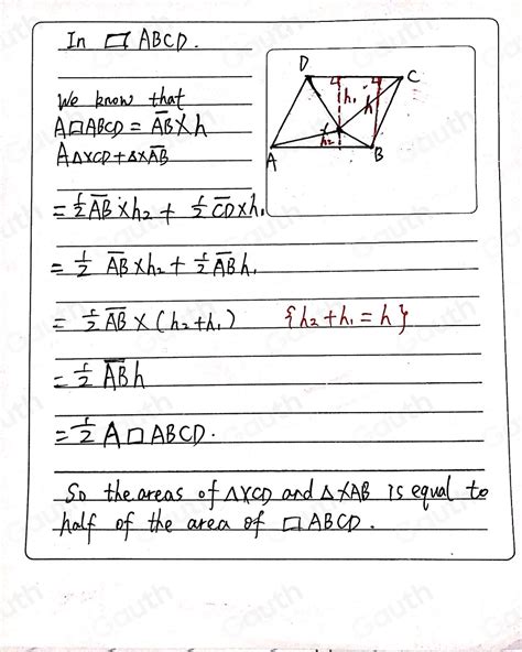 Solved L In The Given Figure Abcd Is A Parallelogram D X Is Any