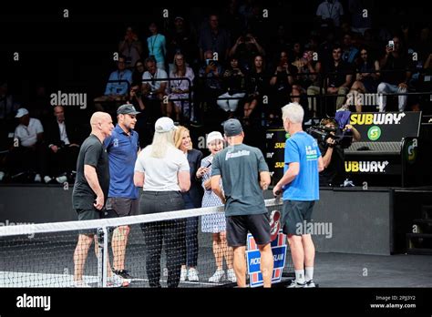 Hollywood Fl Usa 2nd April 2023 Tennis Legends Andre Agassi John