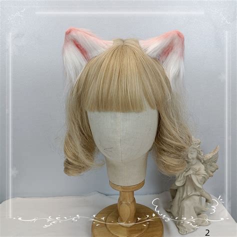 Handmade 6 Color Options Faux Fur Fox Ears Hairclips