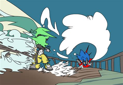 Surge And Sonic Panel Redraw By Basic Bronze Sonic On Newgrounds