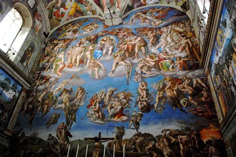 The Last Judgment Fresco By Michelangelo Insid… Flickr Photo