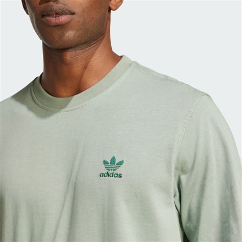 Mens Clothing Trefoil Essentials Tee Green Adidas Egypt