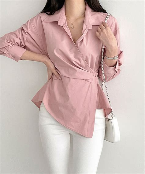 베라 랩 단추 핀턱 언발 코튼 셔츠 블라우스 봄 가을 오피스룩 하객룩 소개팅룩 결혼식 데이트룩 20대하객룩 데일리룩 대학생 벚꽃룩 나들이룩