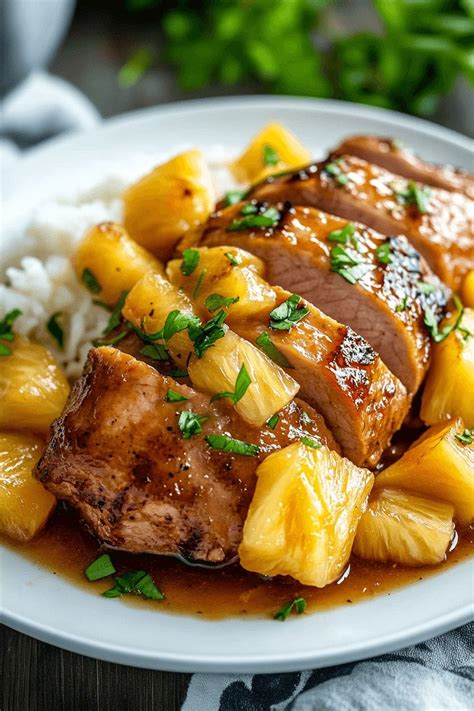 Juicy Slow Cooker Pineapple Pork Loin Recipe For Dinner Magic Wonder Dining 50