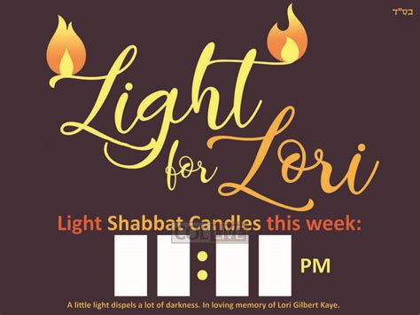 Final Week For “light For Lori Campaign