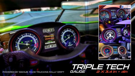 The Dash Sim Racing Dashboard Ddu Dual Or Triple Dash Multiple Gauges By Touch Screen Sim Racing