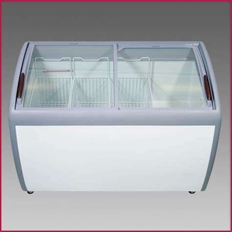 Oliver 50 Novelty Glass Curve Top Commercial Ice Cream Freezer Chest