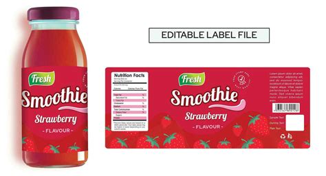 Fruit Drink Label Design