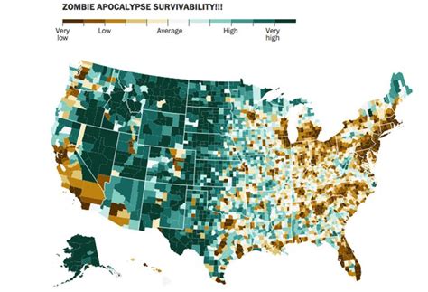 Will You Survive A Zombie Apocalypse Check This Map Maxim Zombie