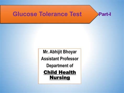 Differences Between Oral Glucose Tolerance Test And Oral Glucose Challenge Test Pptx