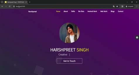 Harshpreet Singh On Linkedin Portfolioupdate Uienhancements Codeoptimization Techshowcase