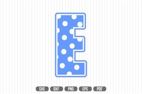 E Polka Dot Alphabet Svg Graphic By Craft Store · Creative Fabrica