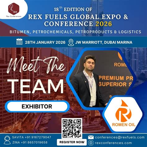 Rex Meet The Team Romen Oil Exhibitor 18th Rex Fuels Global Expo